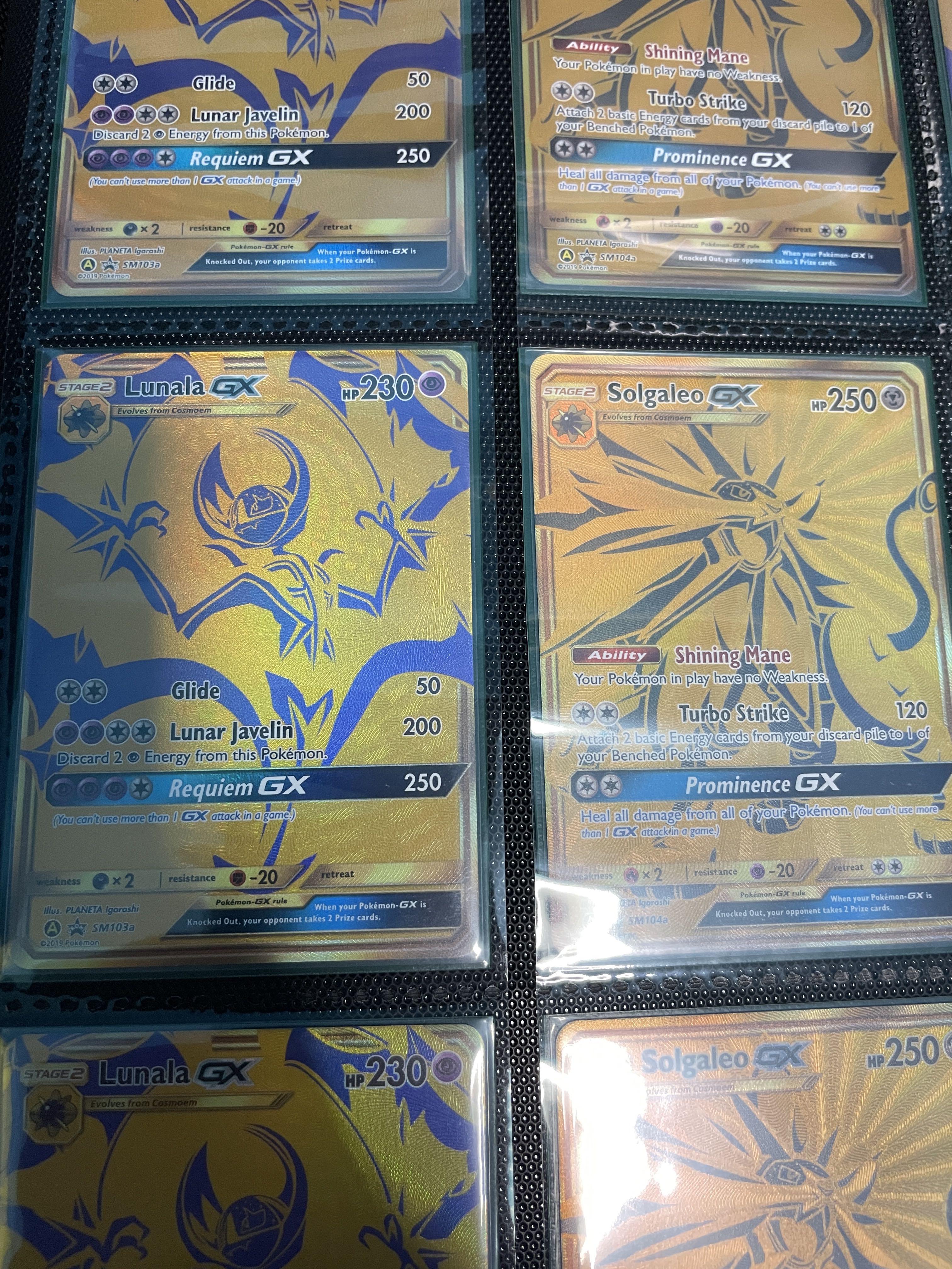 Pulled Both Gold Solgaleo GX And Gold Lunala GX Ultra Rare, 42% OFF