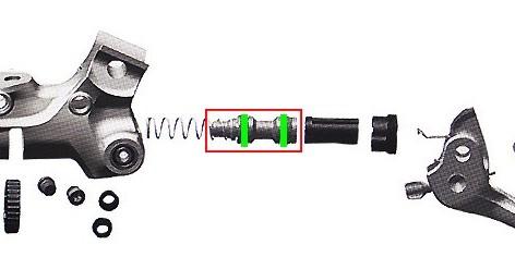 Titanium Piston for Sram Brake lever | Guide RSC, Guide Ultimate, Code RSC DB5 Level, Level T ...