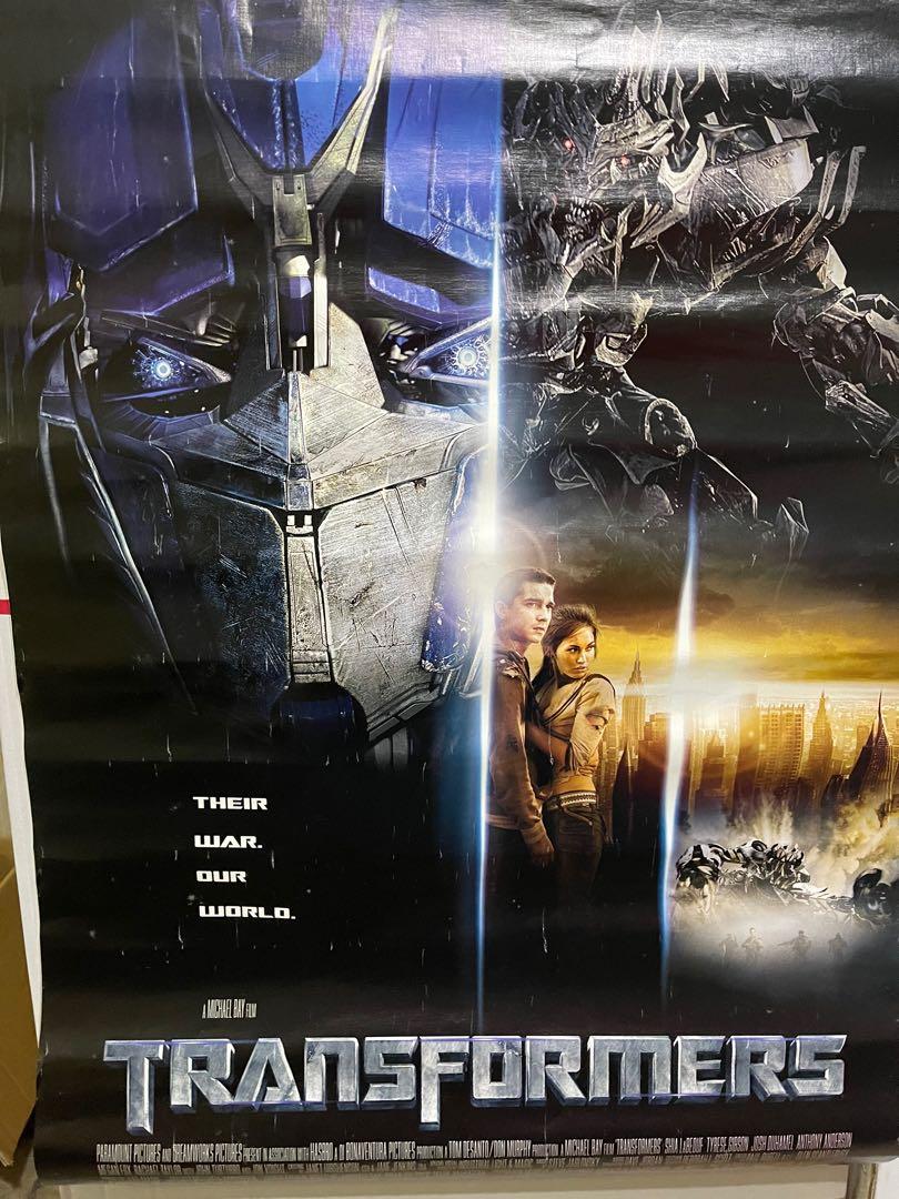 Transformers (2007) Movie Poster, Hobbies & Toys, Toys & Games on Carousell