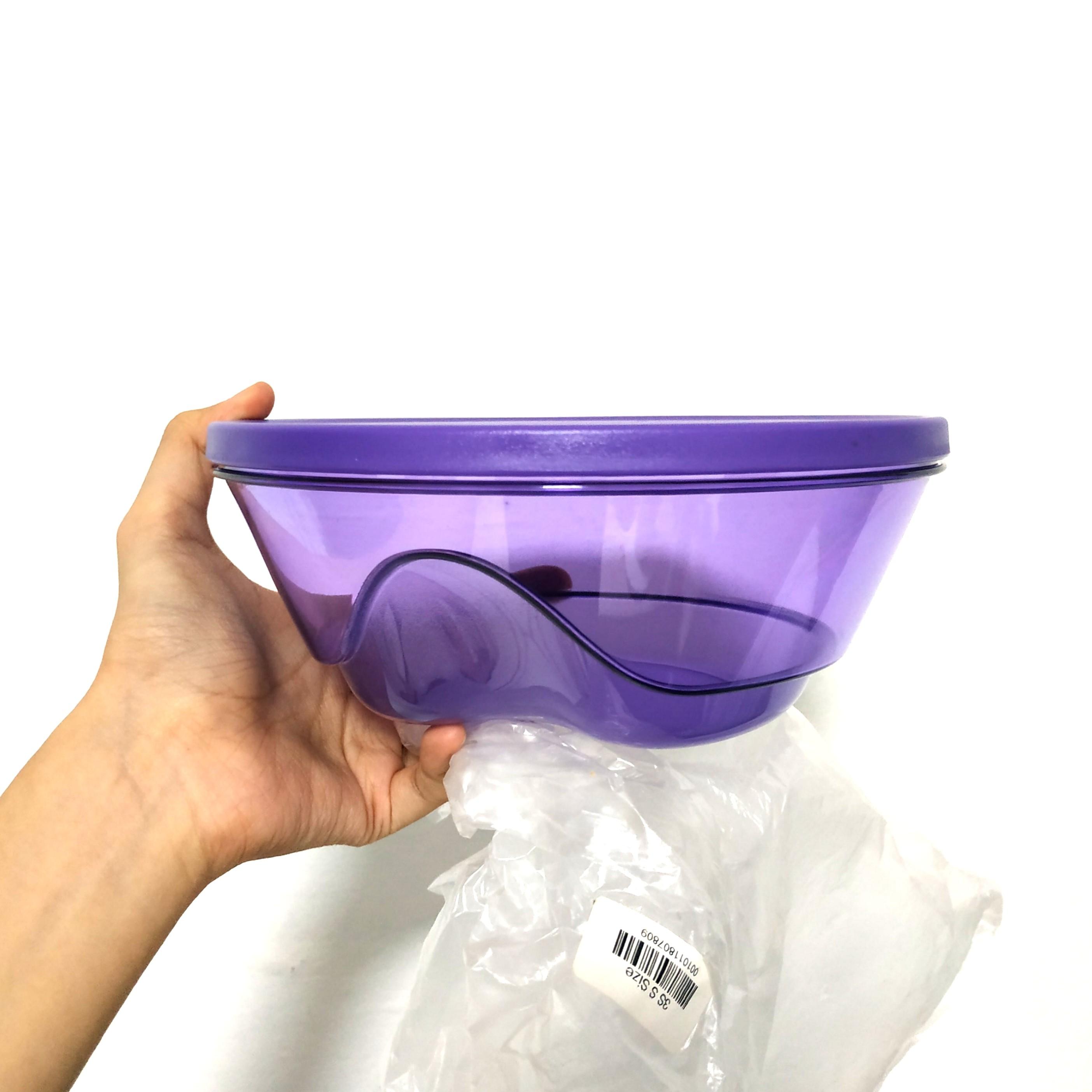 Tupperware 1L Crystal Clear Festive Bowl Container, Furniture & Home ...