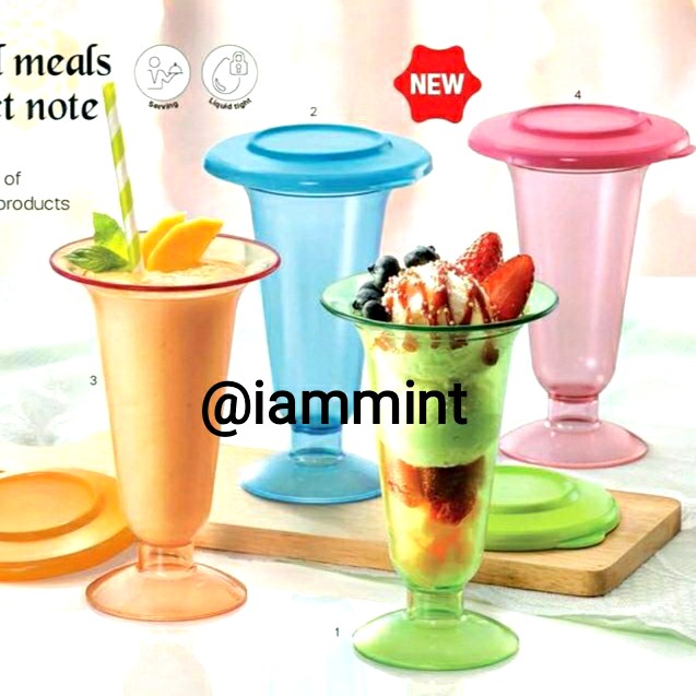 Tupperware 200 ml Elegant Parfait Dessert Dish Cup Tumbler Container ...