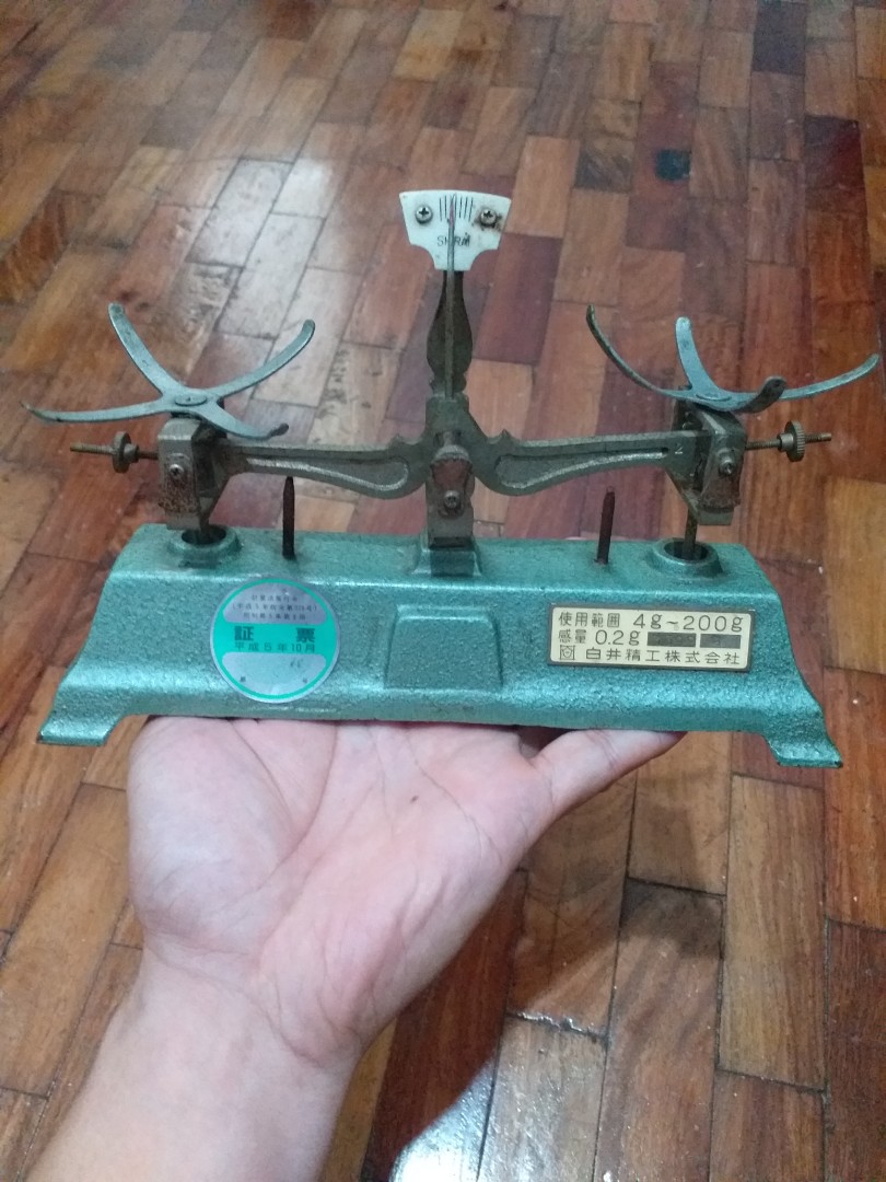 Vintage Balance Scale Shirai Japan Art Deco Display Metal Antique ...