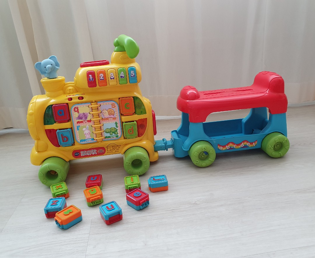 Vtech Alphabet Animal Walker Train, Babies & Kids, Infant Playtime on ...