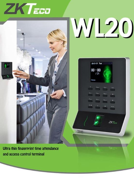ZKTeco WL20 Fingerprint Time Attendance & Access Control, Furniture ...