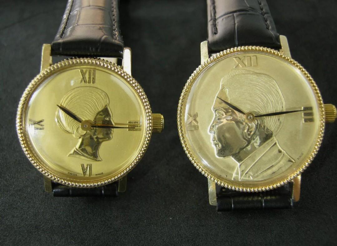 1977 FERDINAND-IMELDA MARCOS WATCH (25k/each), Luxury, Watches on Carousell