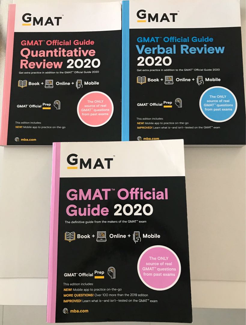 2020 GMAT Official Guide + Quant Review + Verbal Review, Hobbies & Toys ...