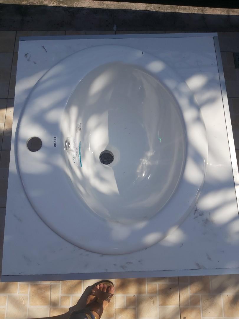 Aluminum Cabinet with Pozzi lavatory, Furniture & Home Living, Bathroom ...