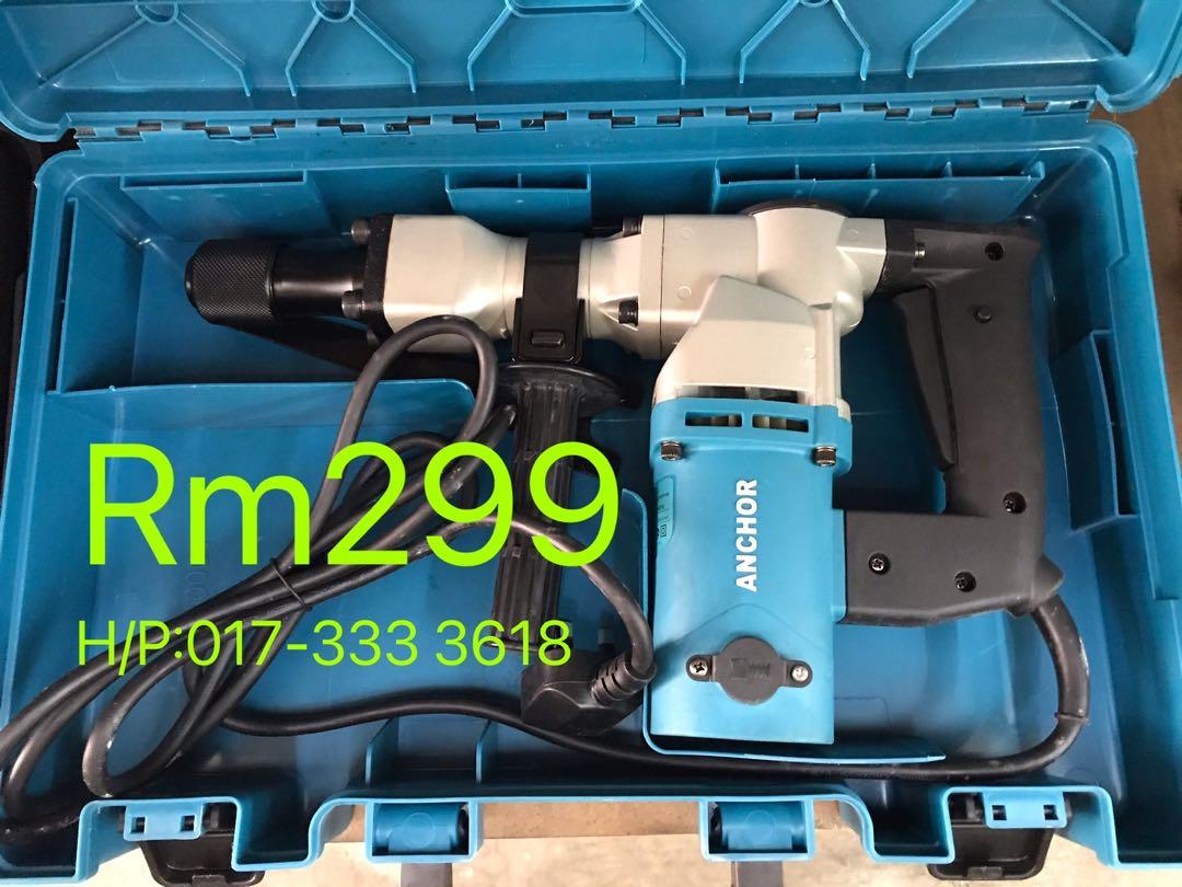Anchor 1100 Watt Electric Demolition Hammer Hacking Machine With Bull ...
