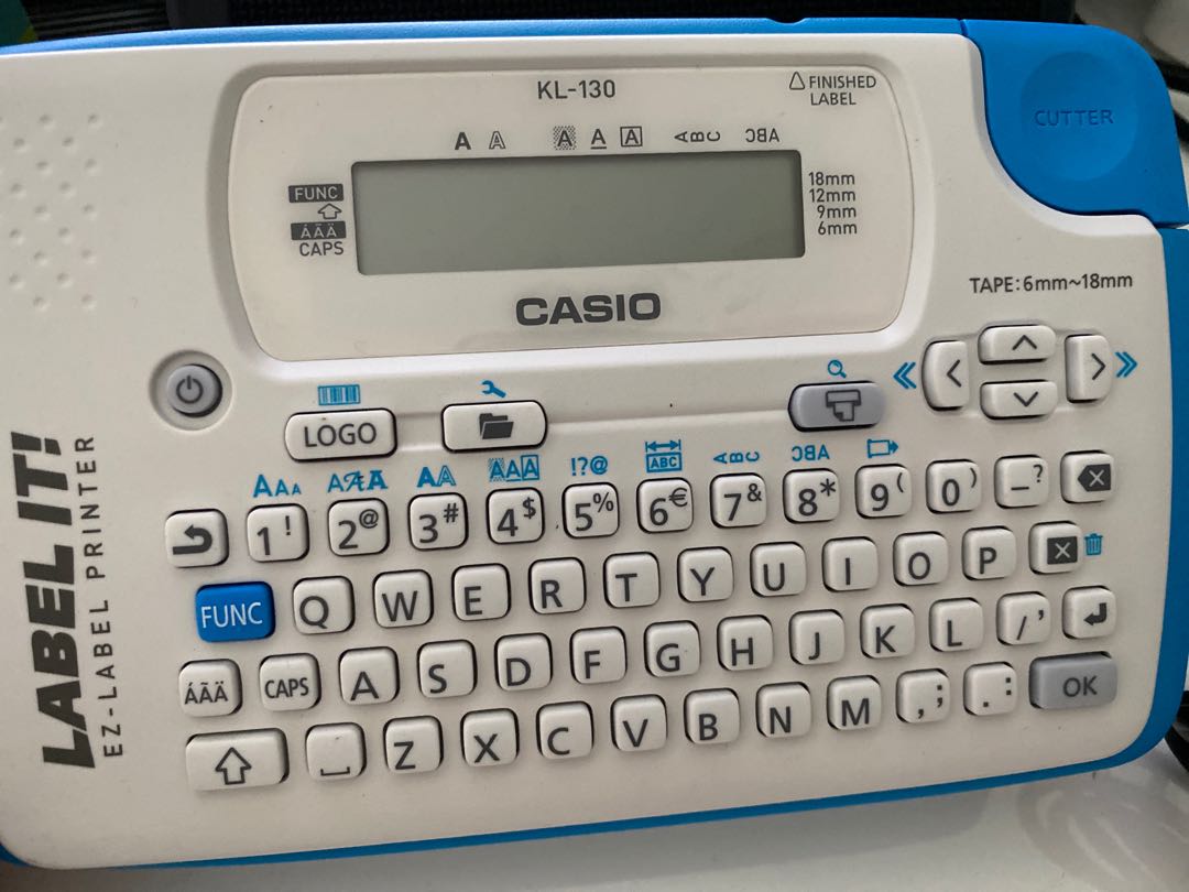 Casio Label Printer with plug KL-130, Hobbies & Toys, Stationery & Craft, Stationery & School ...
