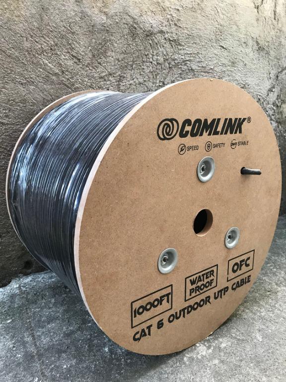 COMLINK PURE COPPER OUTDOOR WATERPROOF CAT UTP CABLE C D OFC X X AWG OFC METER