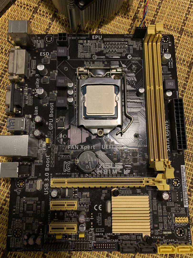 CPU i5-4590 with motherboard, Computers & Tech, Parts & Accessories ...