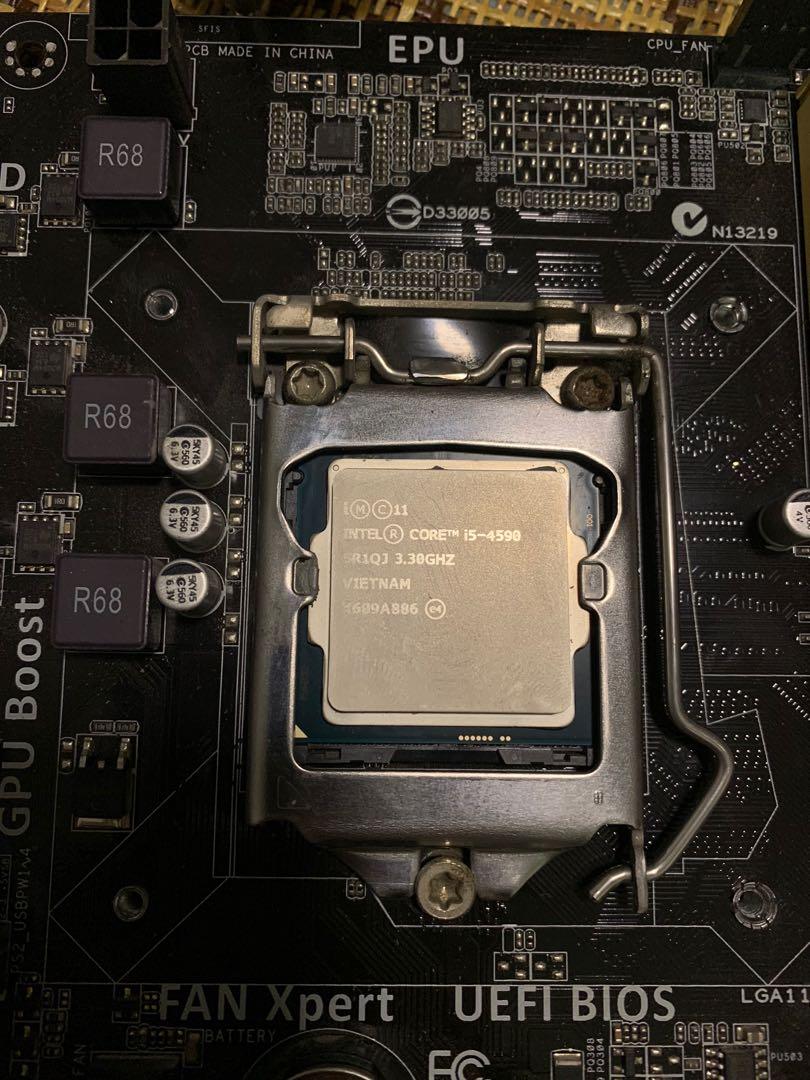 CPU i5-4590 with motherboard, Computers & Tech, Parts & Accessories ...