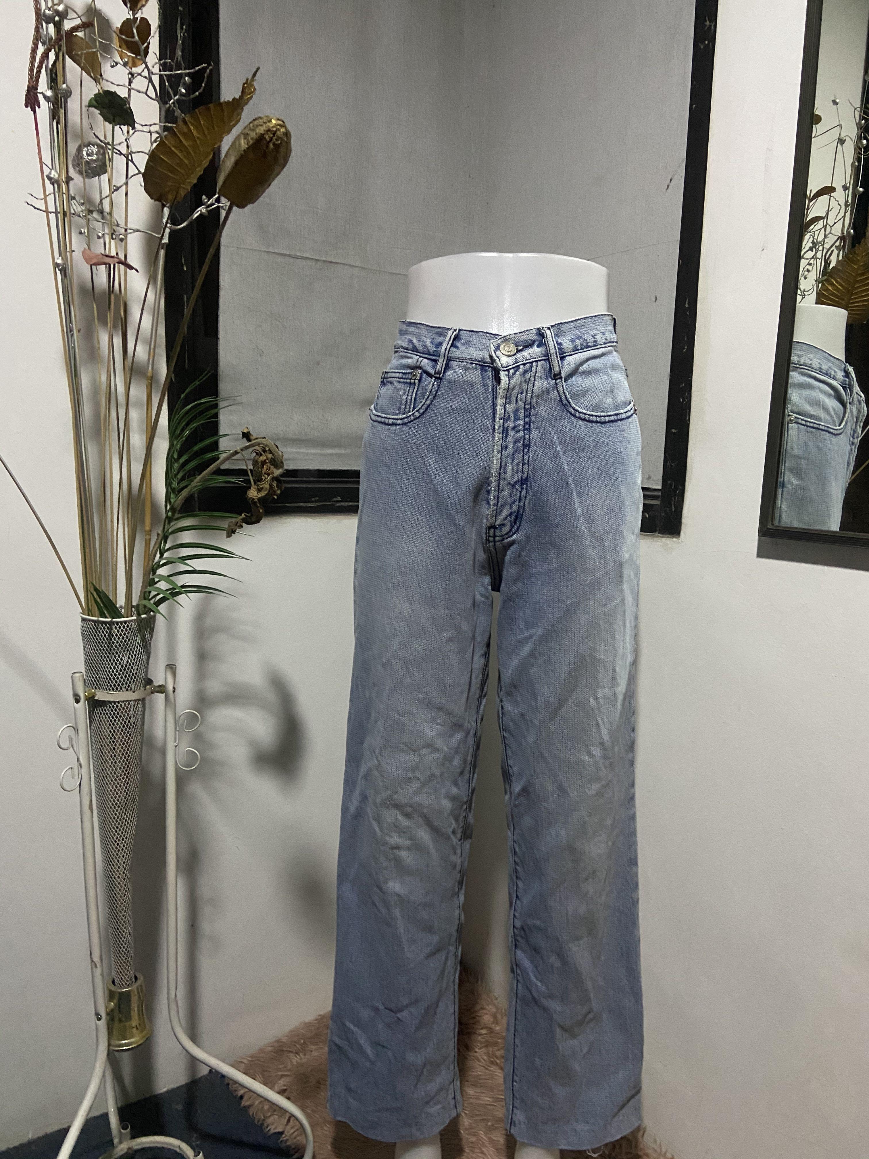 Denim wide leg squarepants baggy jeans, Women's Fashion, Bottoms, Jeans ...