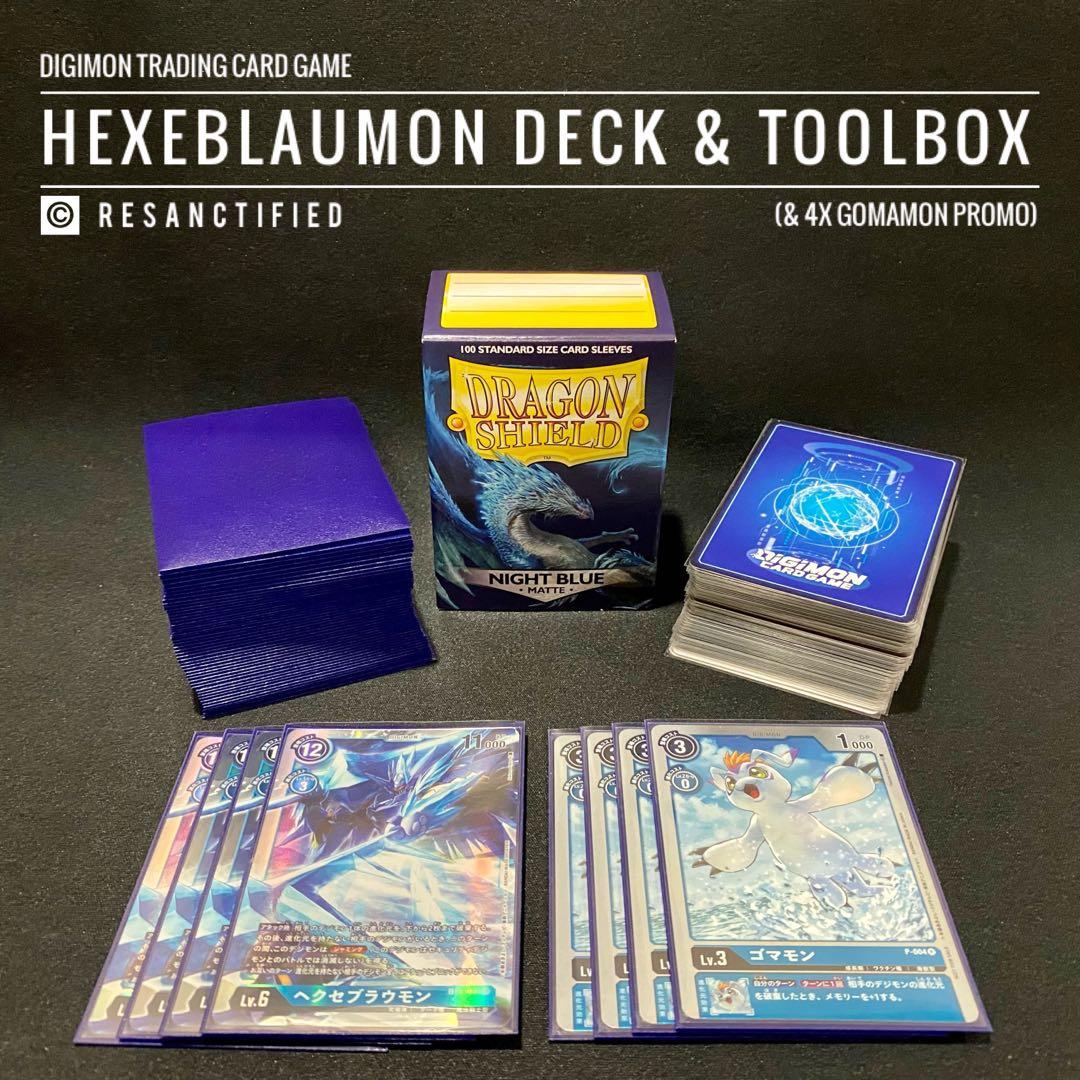 Digimon TCG Blue Hexeblaumon Gomamon Deck, Hobbies & Toys, Toys & Games ...