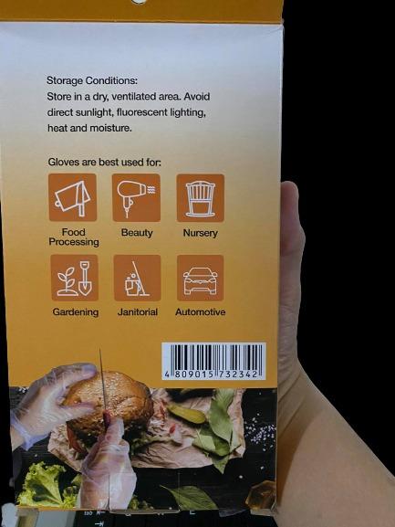 AZ Consumer Chef Kimby All Purpose Disposable Plastic Hand Gloves | 100 ...