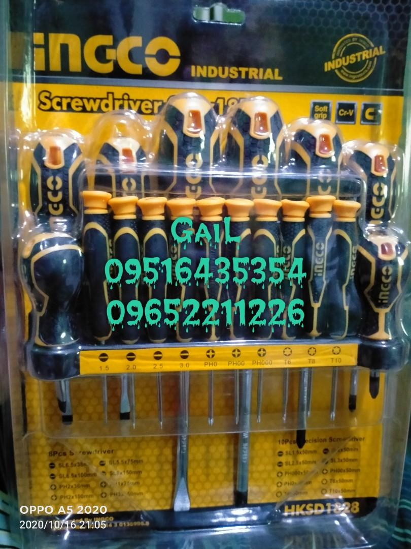 INGCO 18pcs Screwdriver & Precision Screwdriver Set - HKSD1828 ...