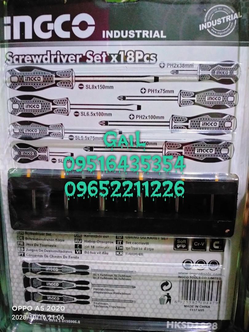 INGCO 18pcs Screwdriver & Precision Screwdriver Set - HKSD1828 ...
