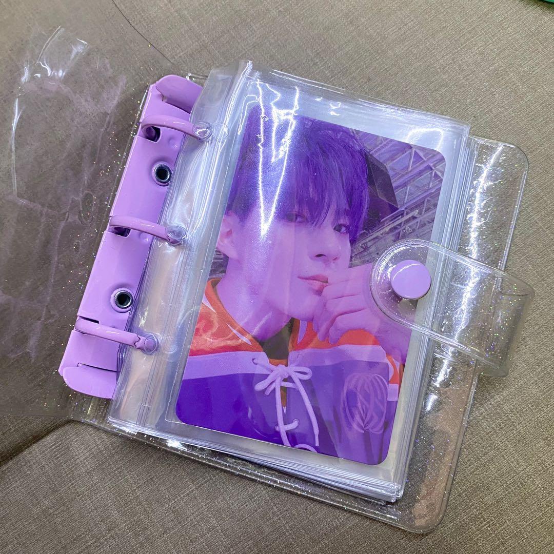kpop mini purple glitter binder, Hobbies & Toys, Memorabilia ...