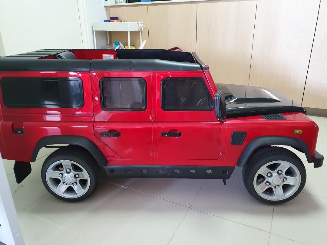 Land rover defender ride on kids car, Hobbies & Toys, Toys & Games on ...