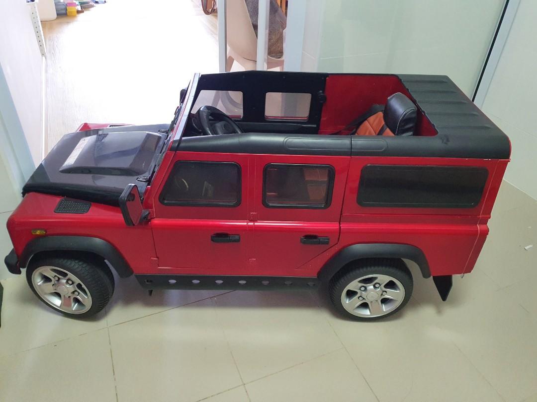 Land rover defender ride on kids car, Hobbies & Toys, Toys & Games on ...