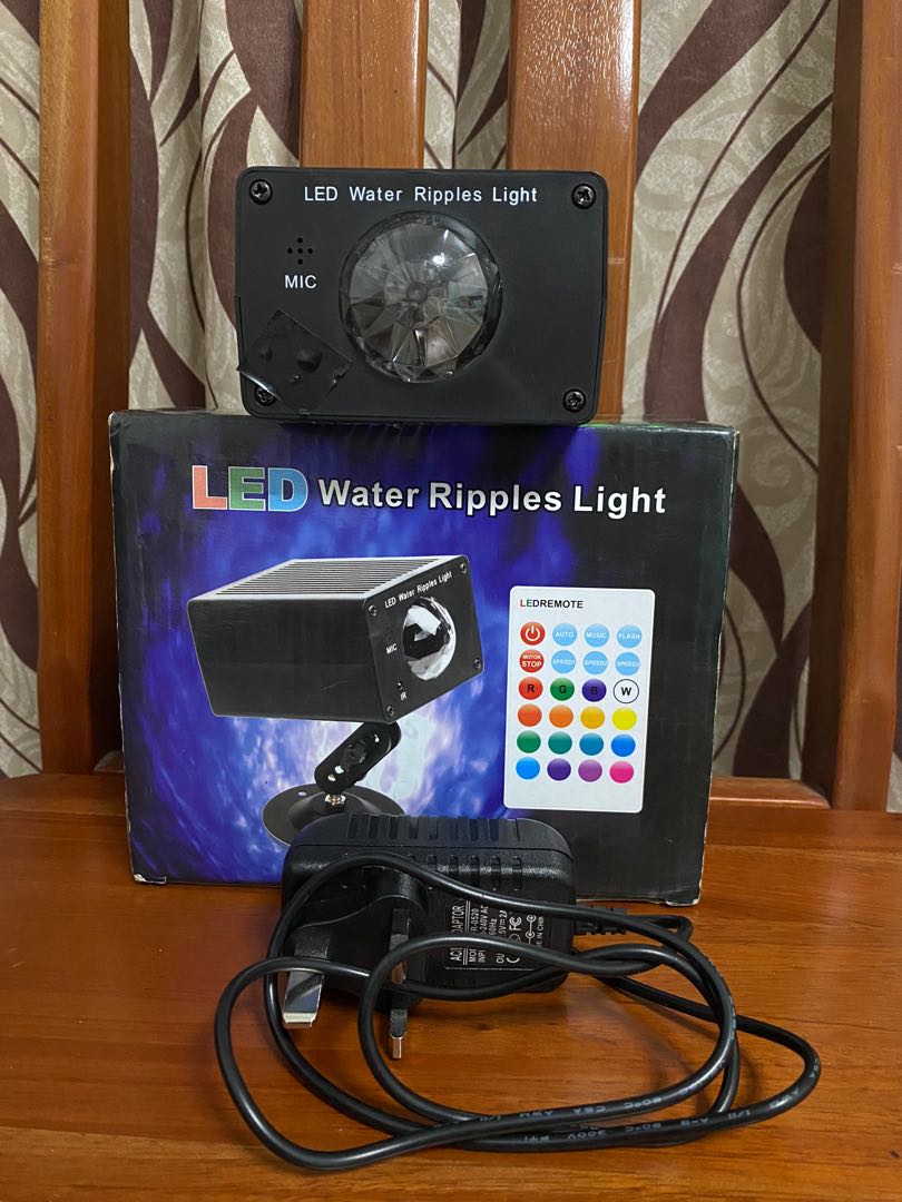 LED water ripples light, Furniture & Home Living, Lighting & Fans ...