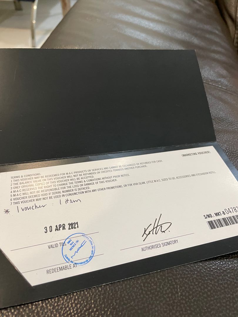 Mac voucher ($10 value), Beauty & Personal Care, Face, Makeup on Carousell