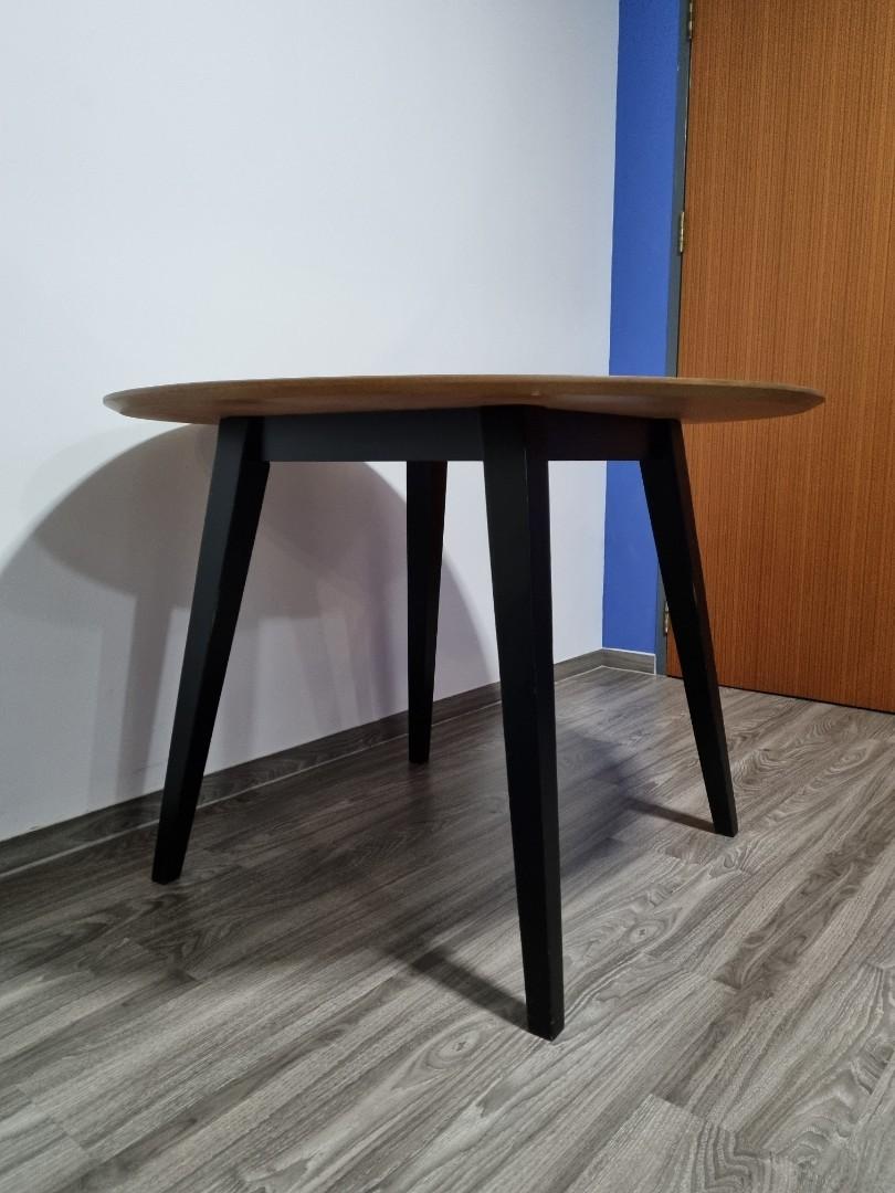 Round Dining Table 1m, Furniture & Home Living, Furniture, Tables ...