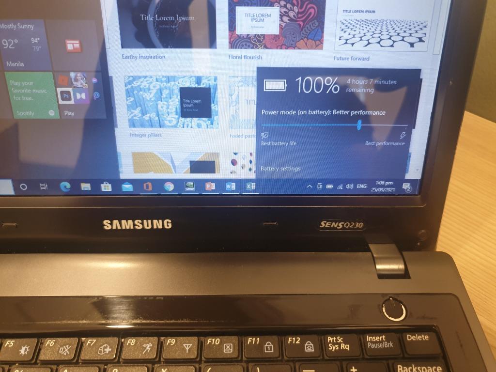 Samsung 12.1'' Laptop / 1.8 kg / Intel Core i5-M480 @2.67Ghz / NVIDIA ...
