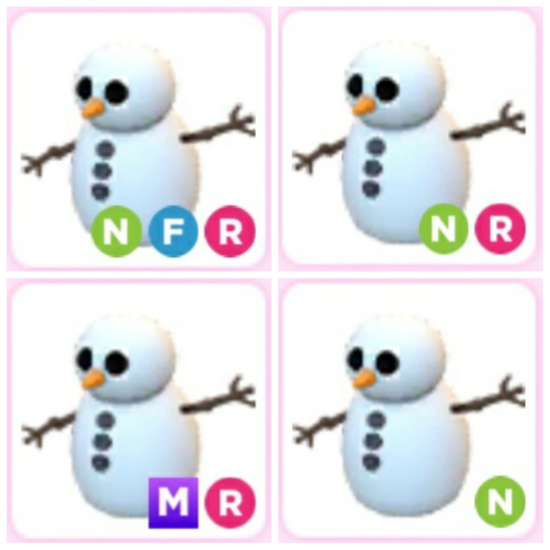 Snowman Neon Mega Adopt me pet Roblox, Video Gaming, Gaming Accessories ...