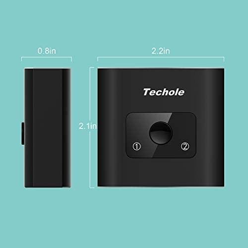 Techole HS305 HDMI Switch 4K HDMI Splitter-Techole Aluminum Bi-Directional HDMI Switcher 2 Input ...