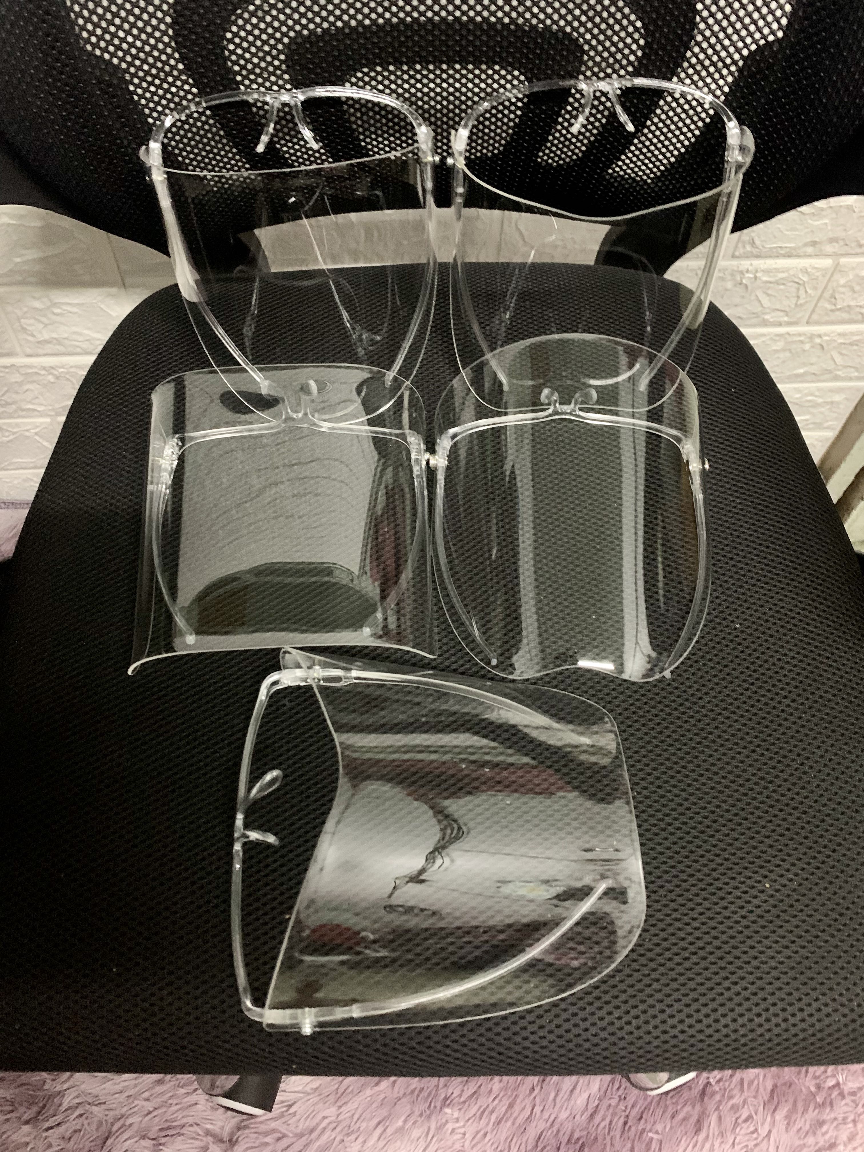 Tilted face shield pull-up visor, Hobbies & Toys, Stationary & Craft ...