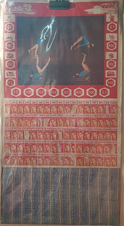 vintage Different types of Tikam Tikam Game cards, Vintage ...