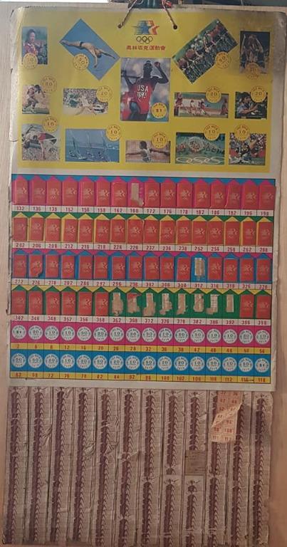 vintage Different types of Tikam Tikam Game cards, Vintage ...