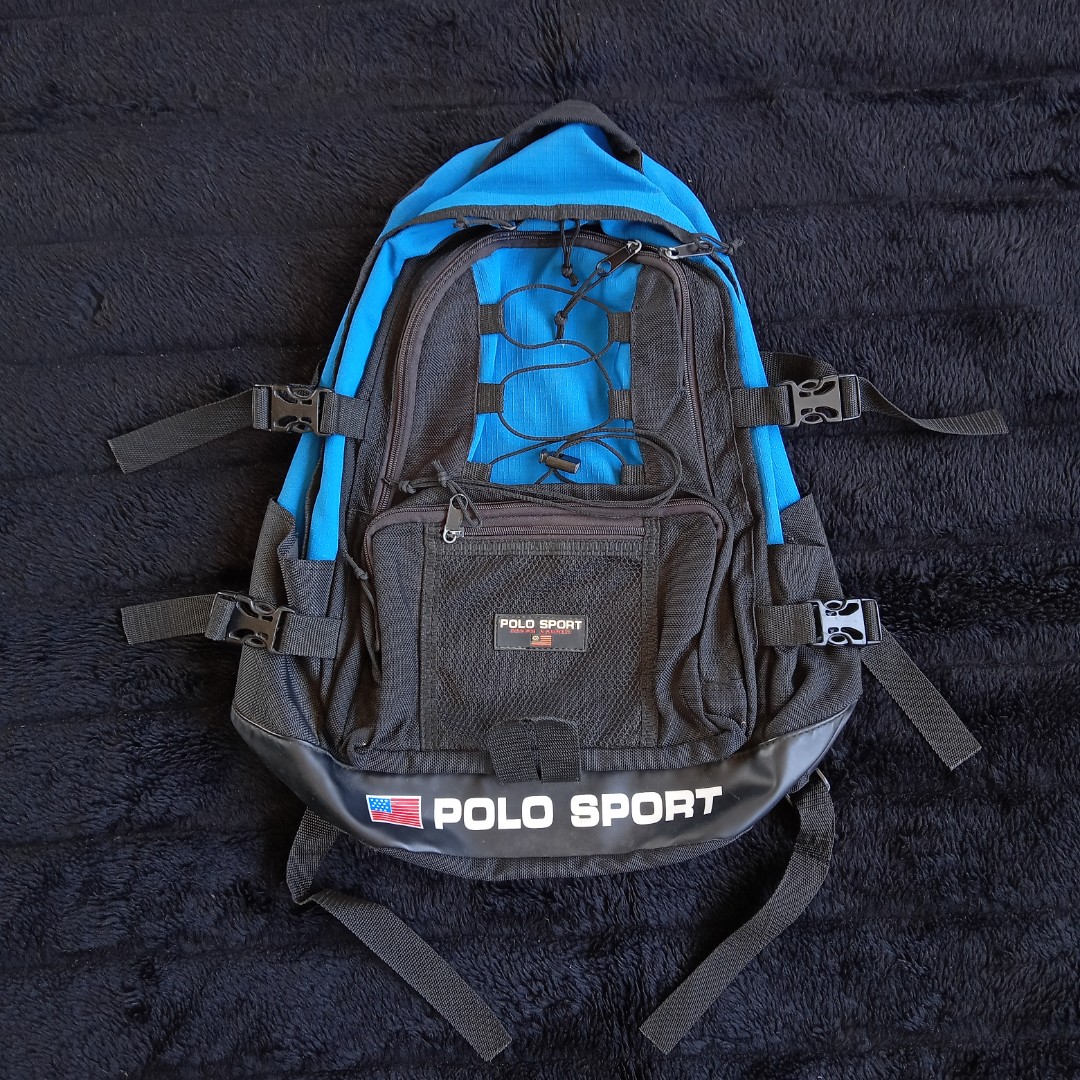 VINTAGE POLO SPORTS FOUR (4) COMPARTMENTS BACKPACK, Men's Fashion, Bags ...