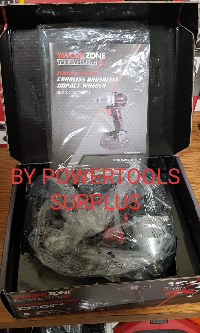 Workzone cordless brushless impact wrench, Commercial & Industrial ...