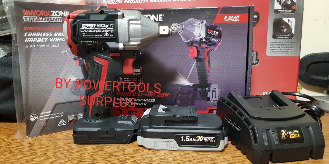 Workzone cordless brushless impact wrench, Commercial & Industrial ...