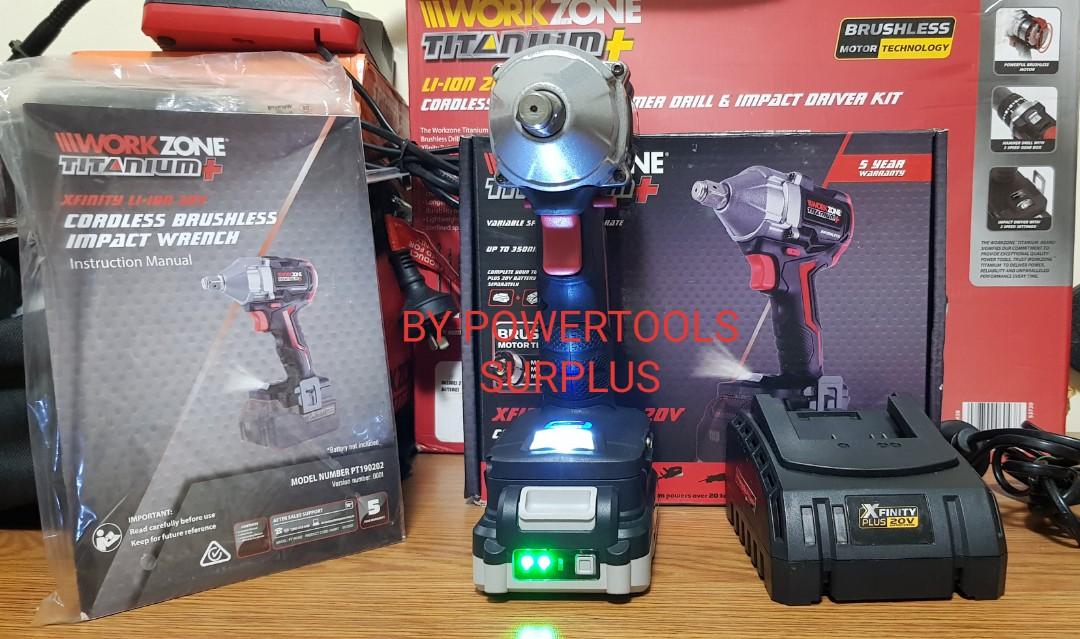 Workzone cordless brushless impact wrench, Commercial & Industrial ...
