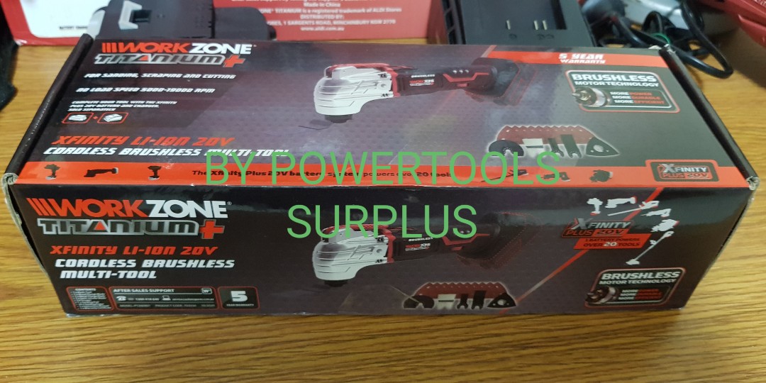 Workzone cordless brushless oscilating multitool, Commercial ...