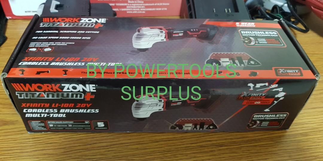 Workzone cordless brushless oscilating multitool, Commercial ...