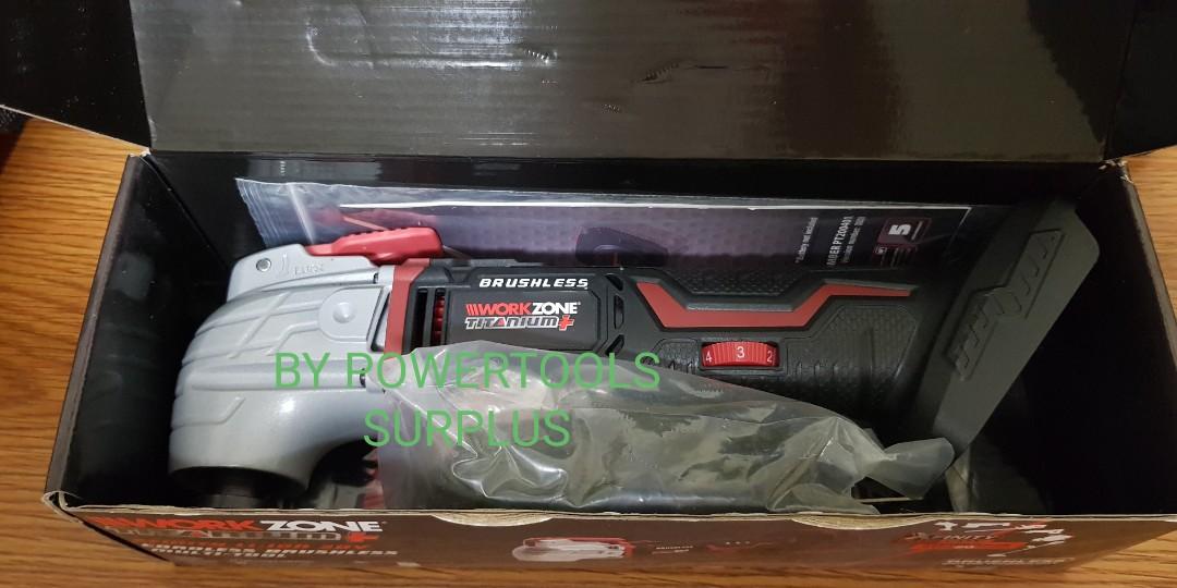Workzone cordless brushless oscilating multitool, Commercial ...
