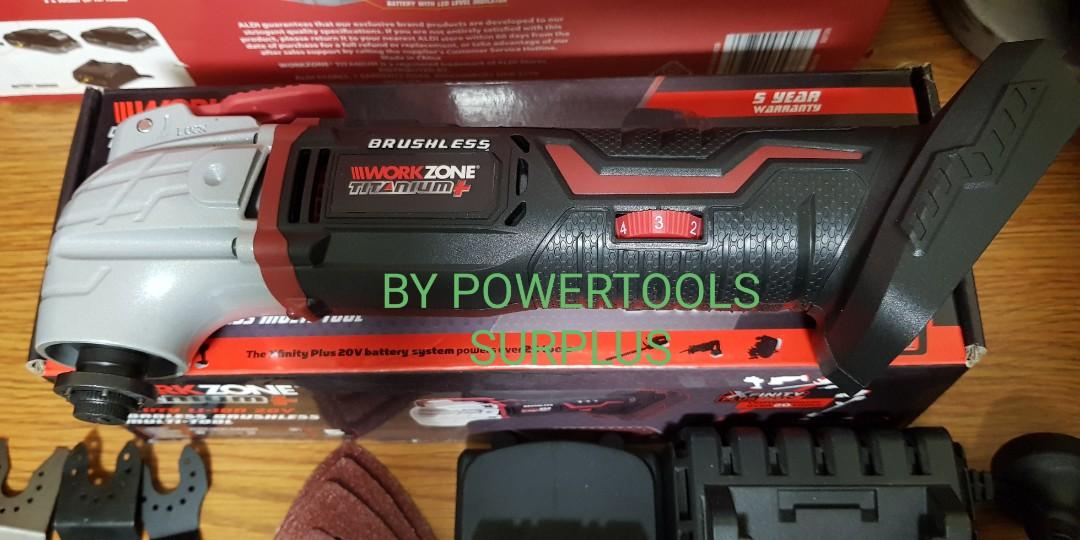 Workzone cordless brushless oscilating multitool, Commercial ...