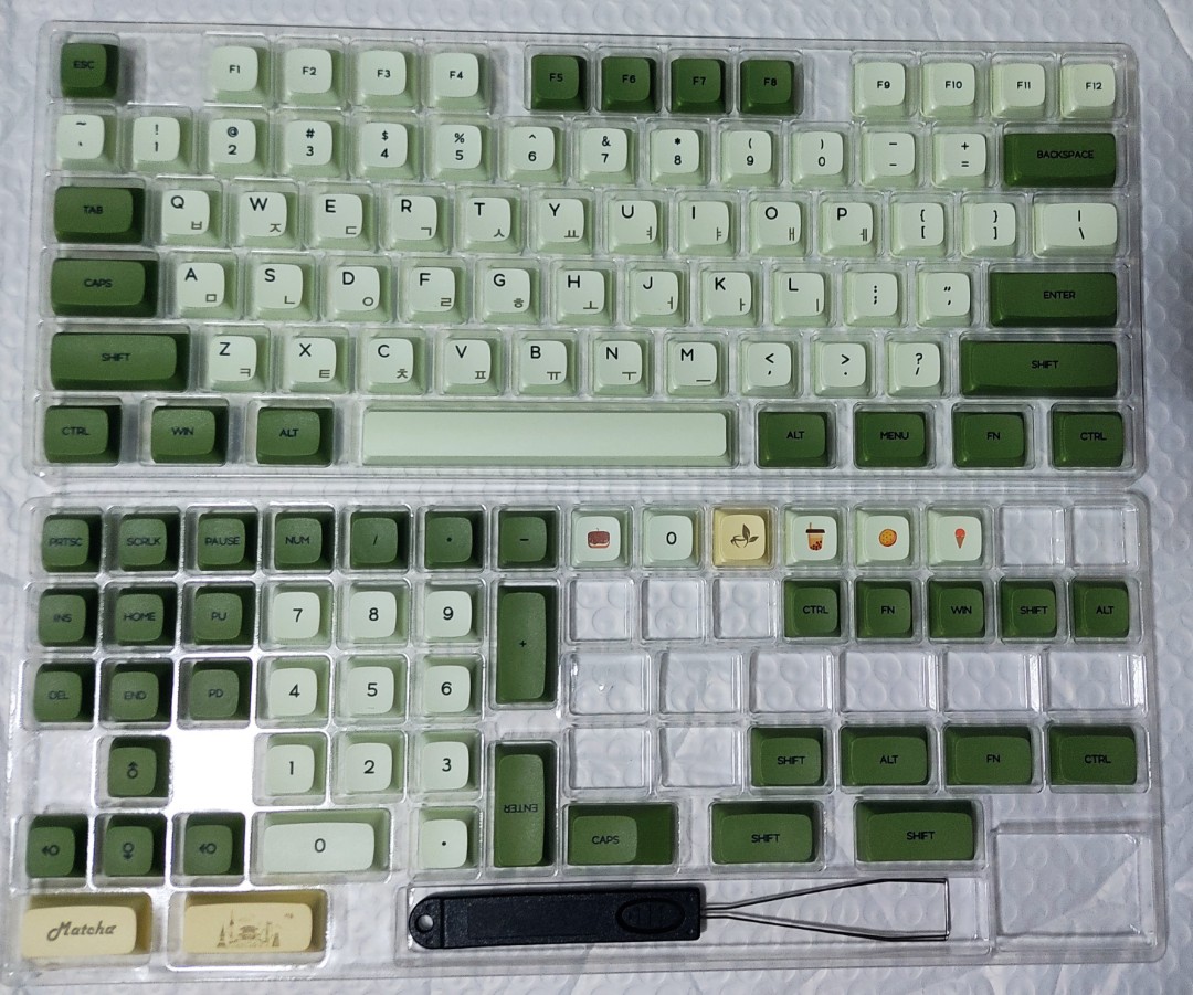 Hangul Matcha PBT Keycaps (124 Keycaps), Computers & Tech, Parts ...
