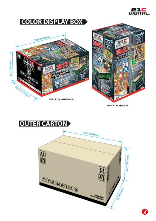 21C ToyShock 3D Digital Pinball Arcade Game, Hobbies & Toys, Toys ...