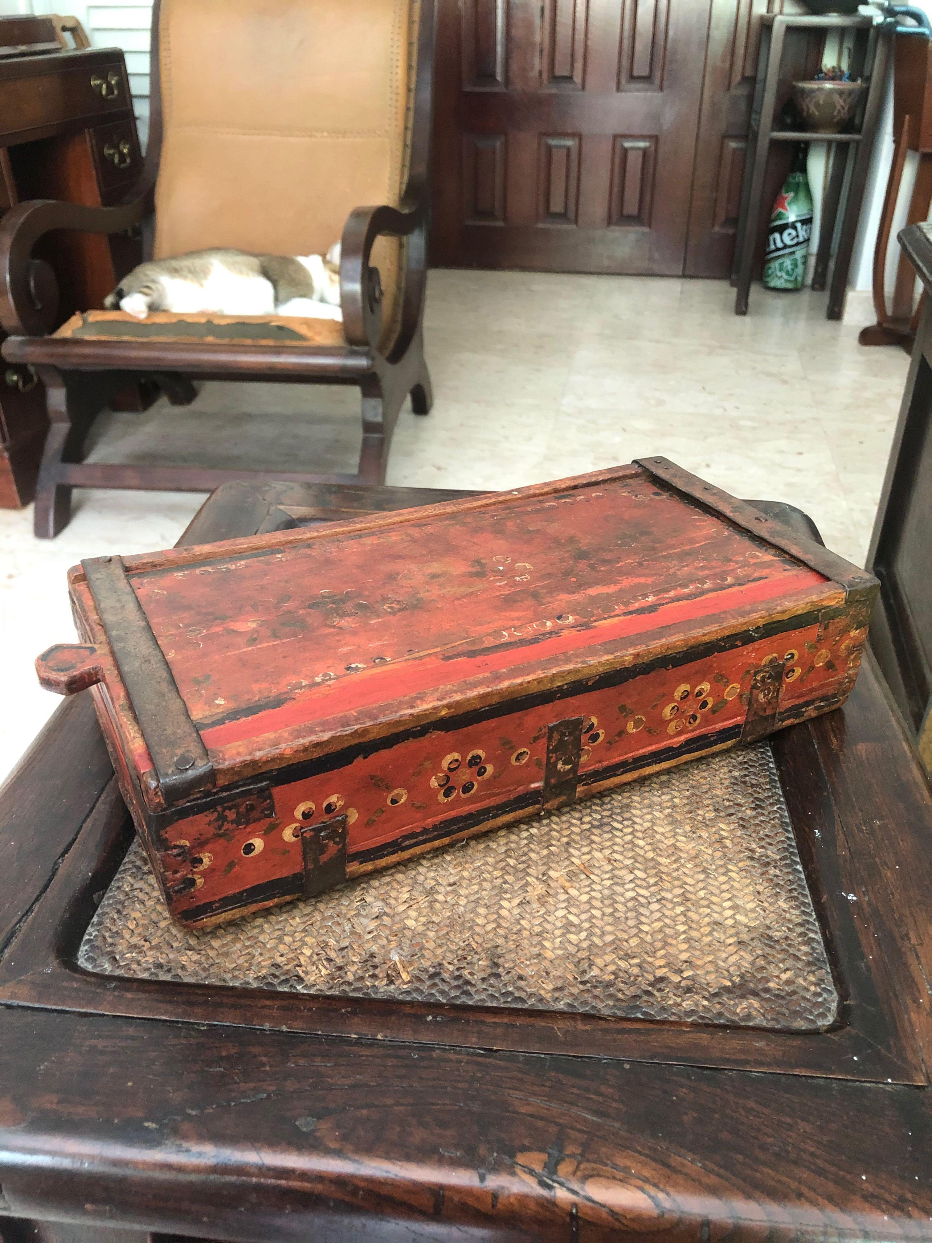 Antique Indian OriginalHand Hand Painted Spice Box Circa 1880, Hobbies ...
