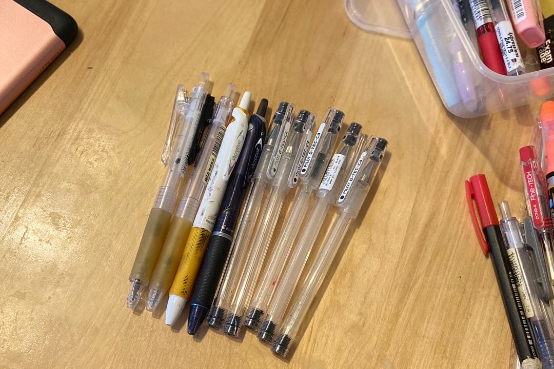 Assorted Refillable Pen Barrels [empty ink], Hobbies & Toys, Stationary ...