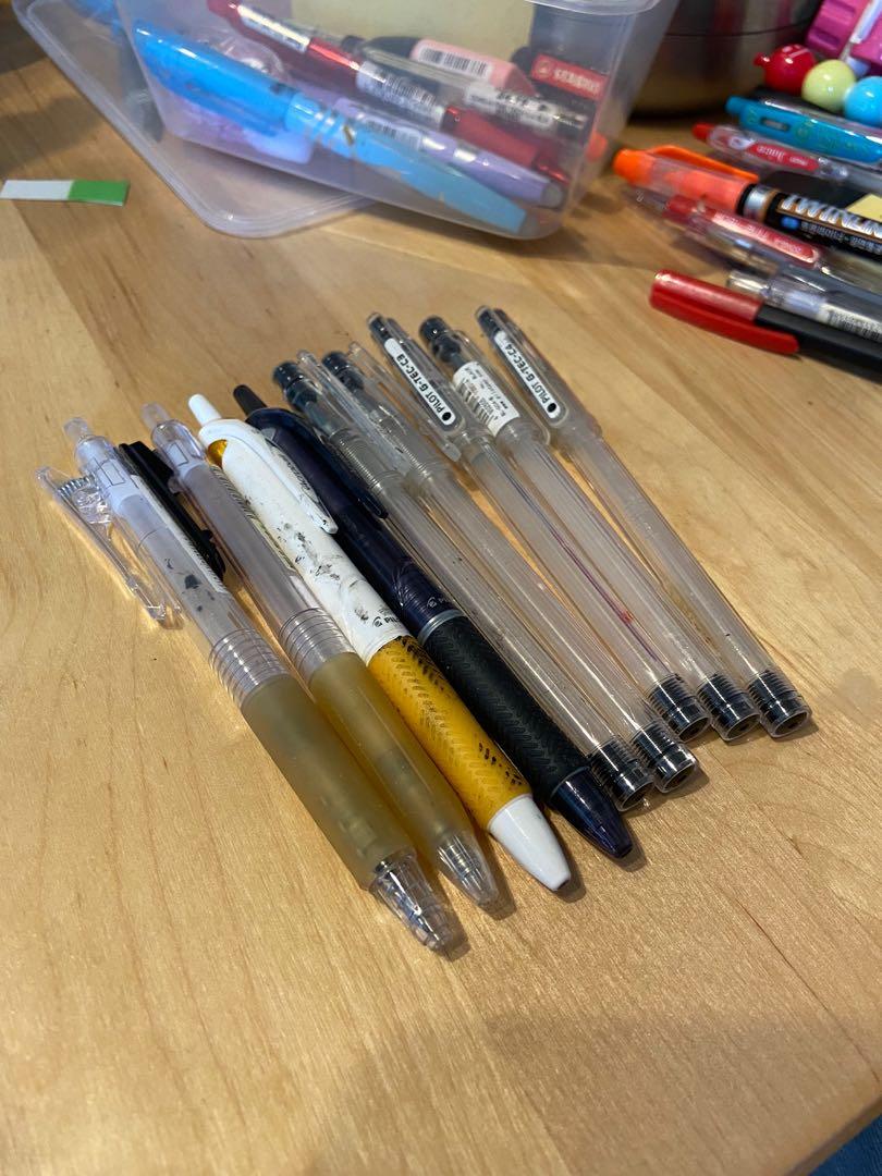 Assorted Refillable Pen Barrels [empty ink], Hobbies & Toys, Stationary ...