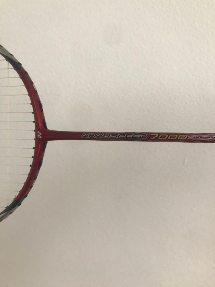Badminton racquet Yonex Nanospeed 7000, Sports Equipment, Sports & Games, Racket & Ball Sports ...