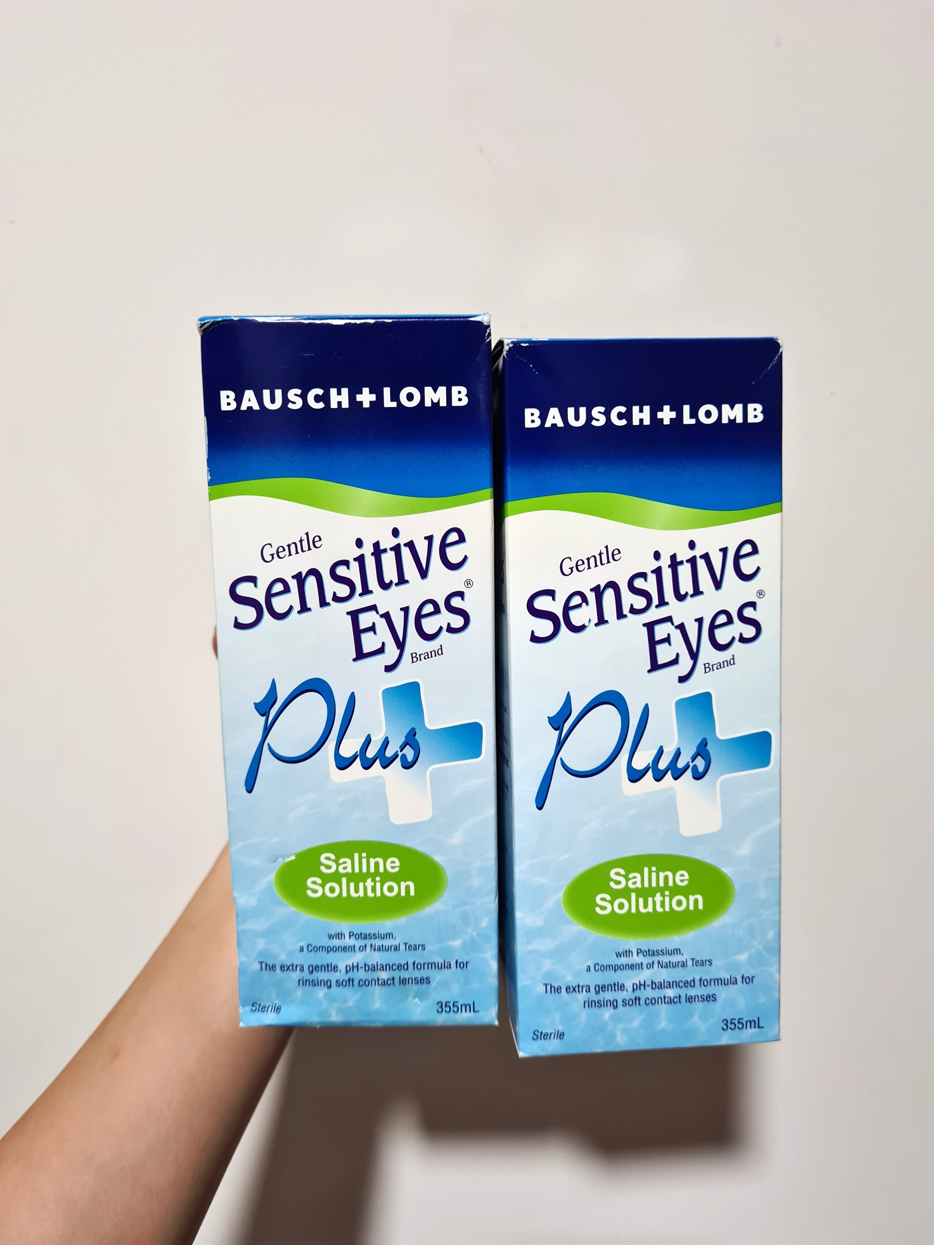 Bausch and Lomb Sensitive Eyes Saline Plus Solution, Women's Fashion ...