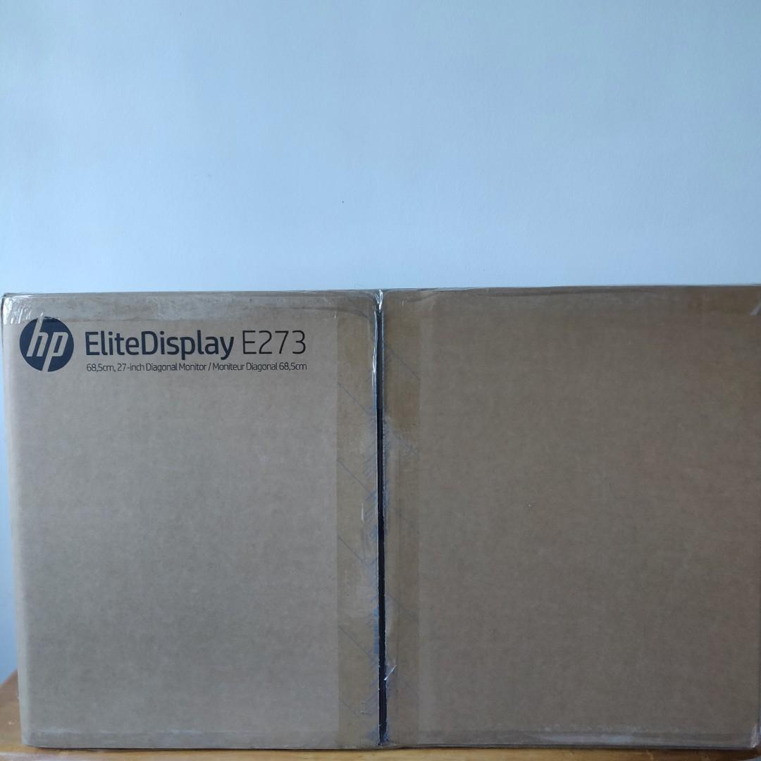 Brand new HP elite display E273 27 inch monitor, Computers & Tech ...