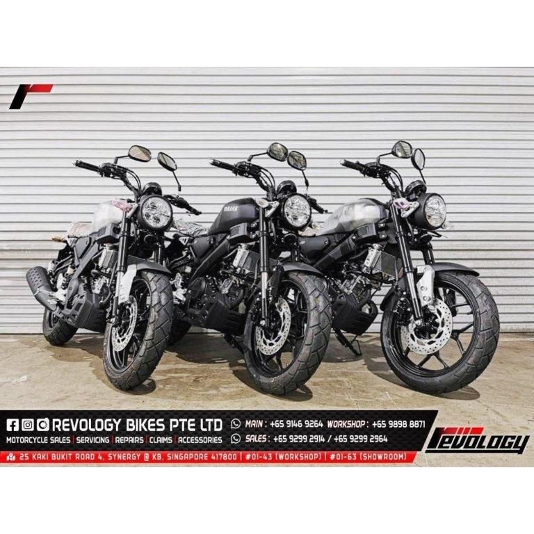 BRAND NEW YAMAHA XSR 155 SILVER / MATTE BLACK, Motorcycles, Motorcycles ...